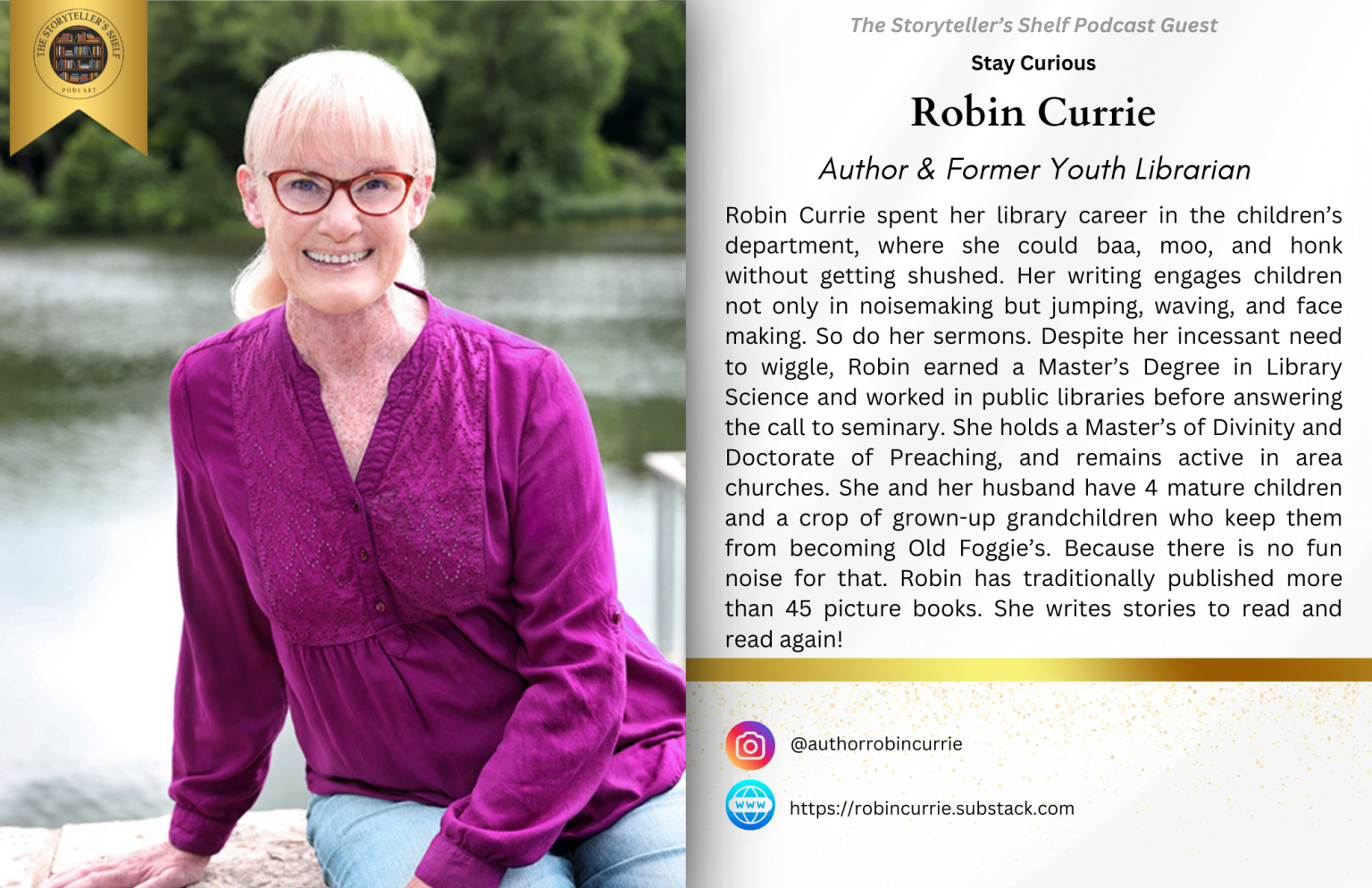 Robin Currie – The Storyteller’s Shelf Podcast